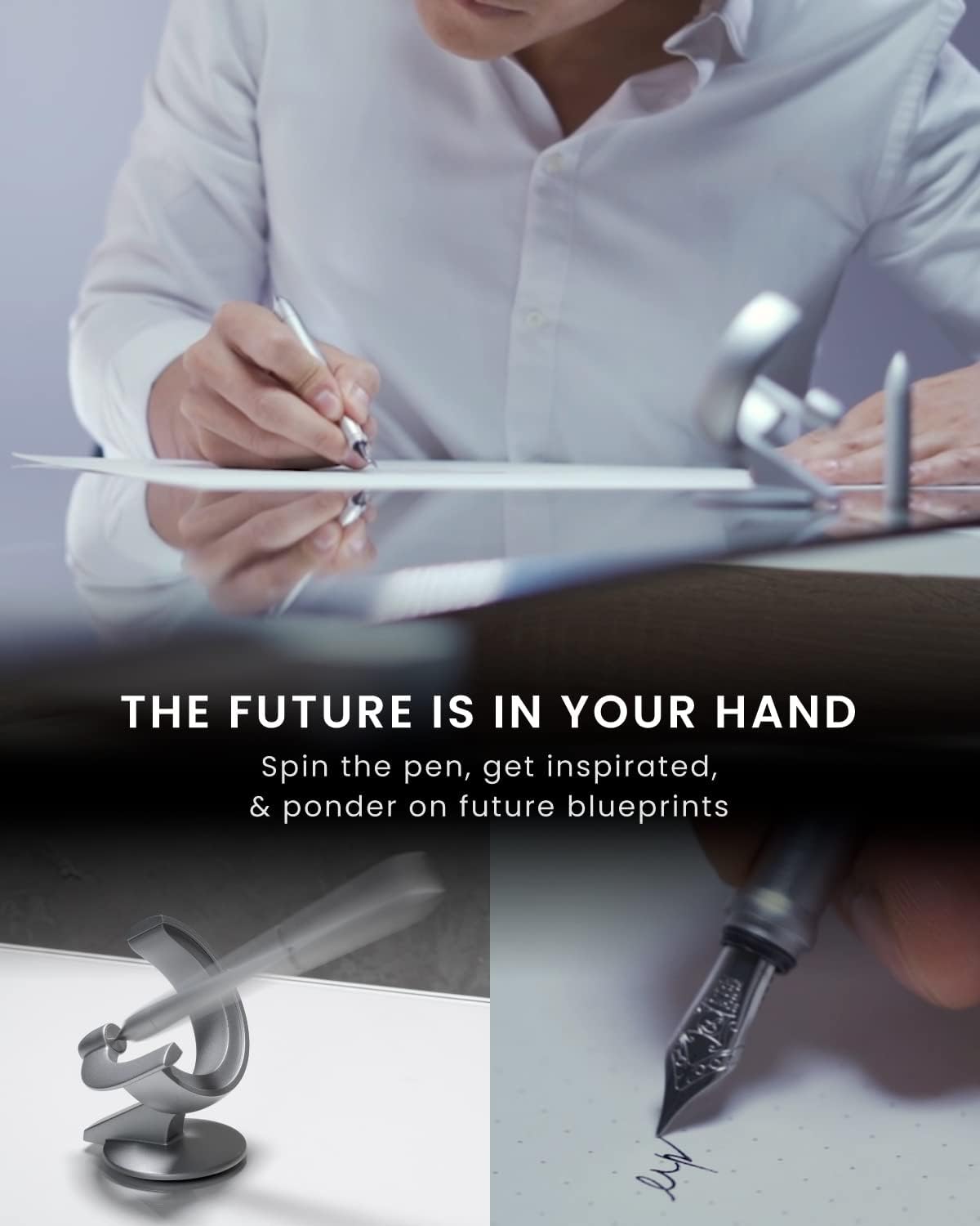Hoverpen 3.0 Future Edition - Fountain Pen Made of Metal Luxury Pen Be
